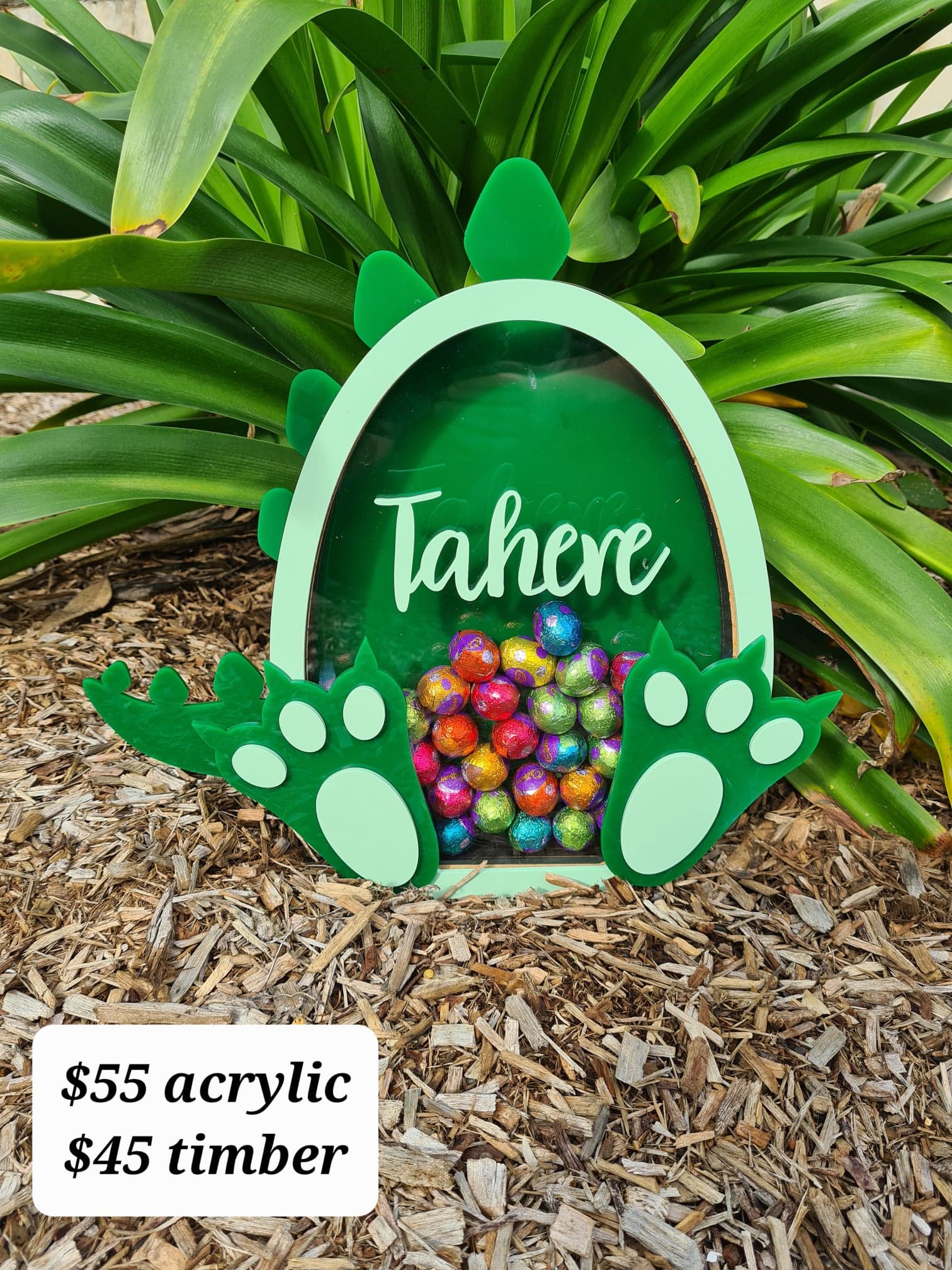 Easter Dinosaur Large drop box | Next Level Laser Designs